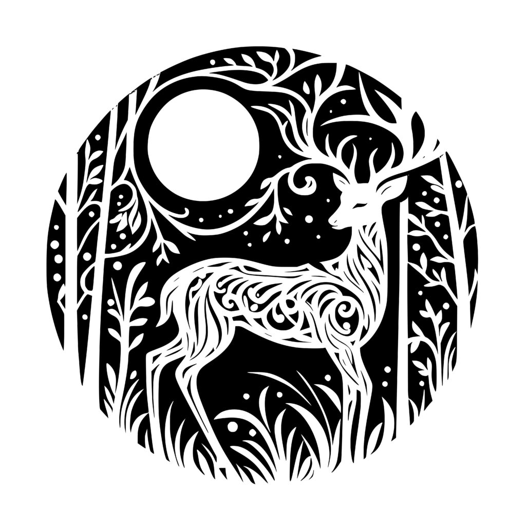 Enchanted Moon Deer – Creative Meadow