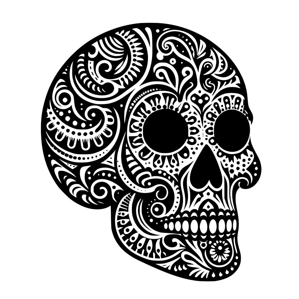 Blossom Etched Skull – Creative Meadow