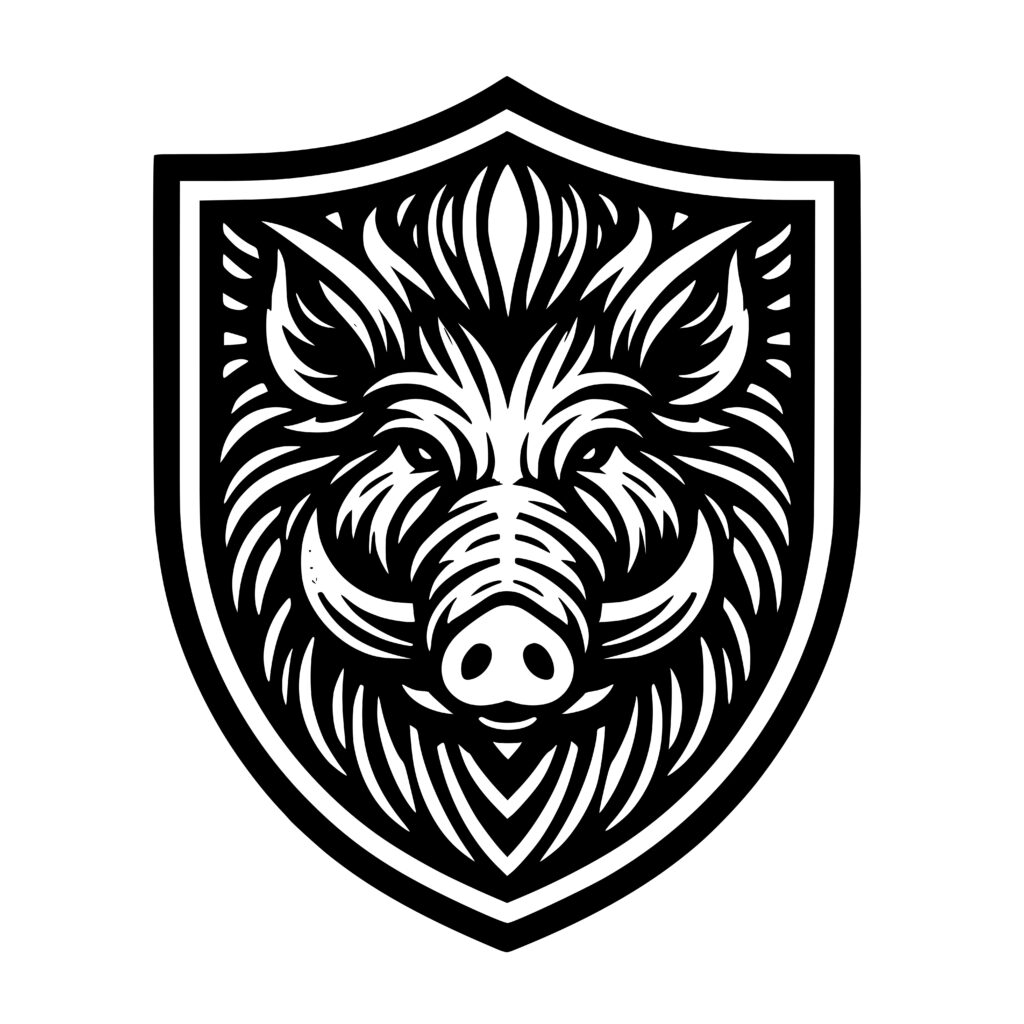 Boar Defender Shield SVG for Cricut, Silhouette, Laser Machines