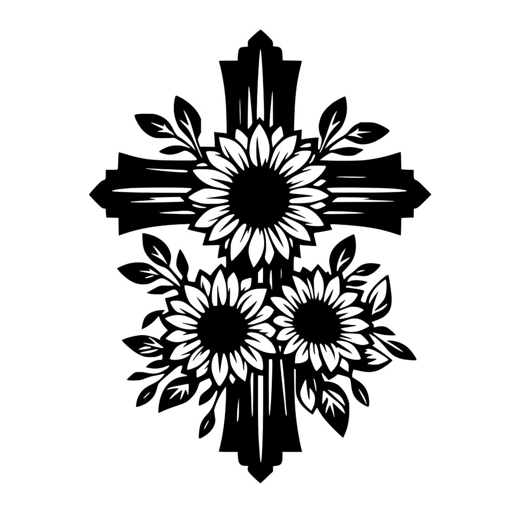 Sunflower Cross Embrace – Creative Meadow