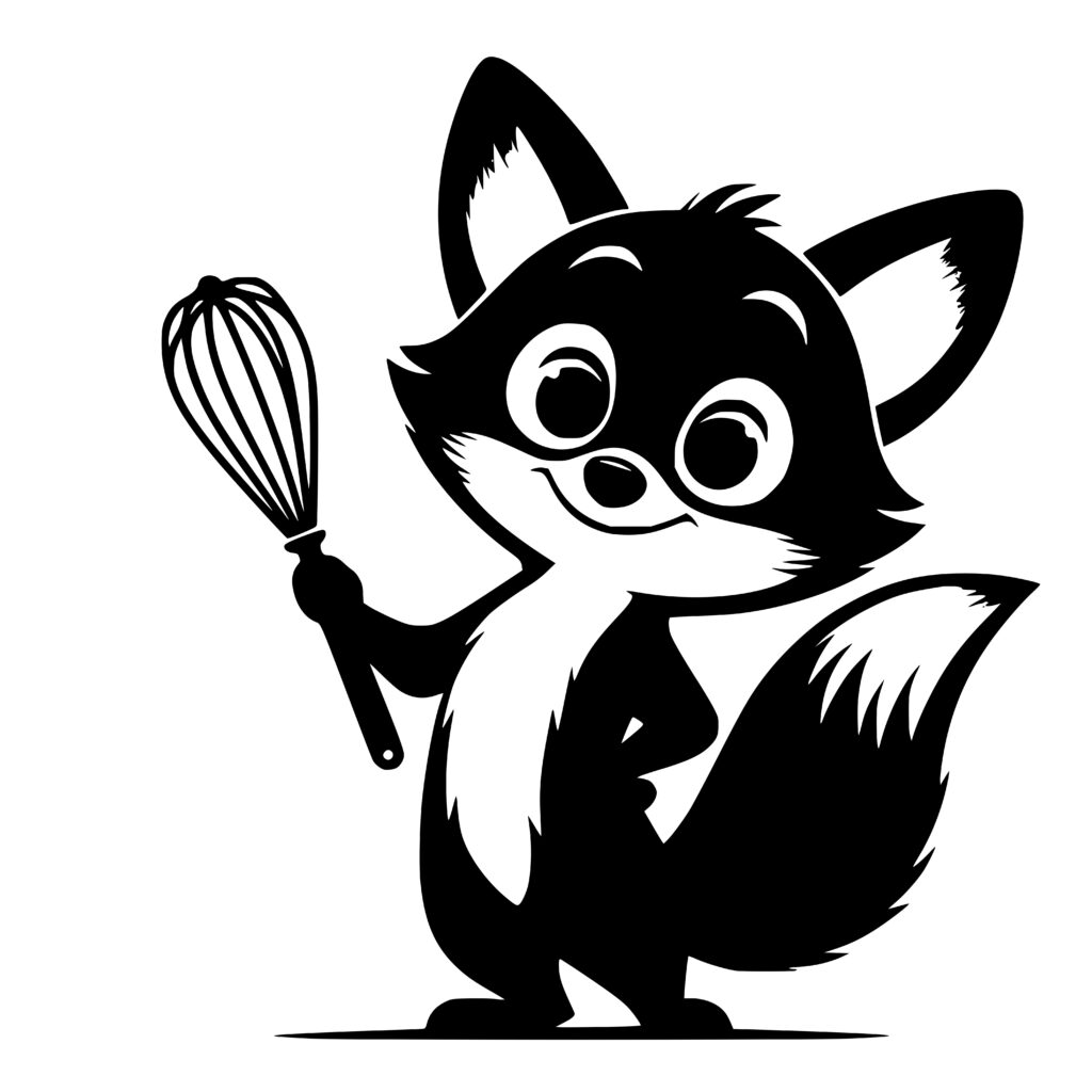 Joyful Cooking Fox SVG, PNG, DXF Files for Cricut & More