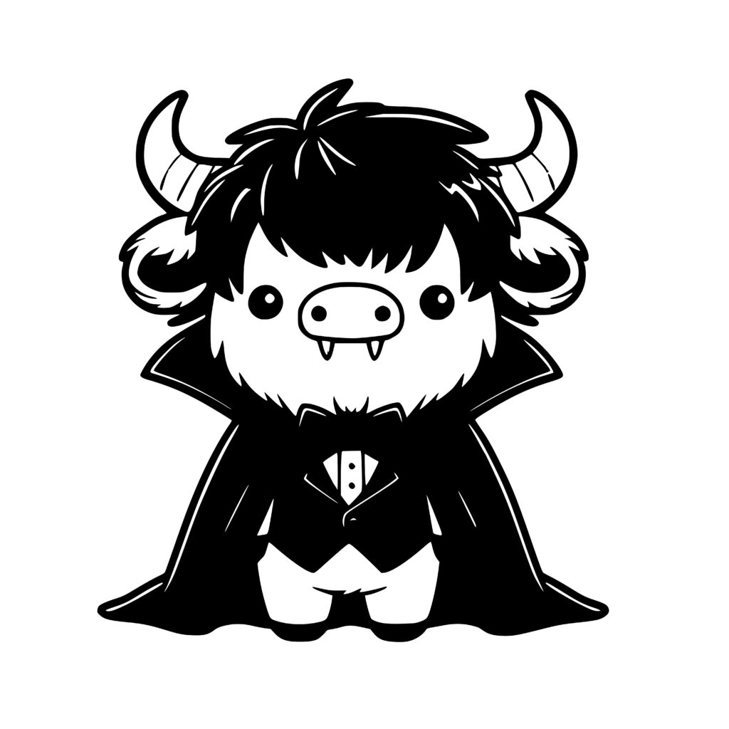 Highland Cow Vampire – Creative Meadow