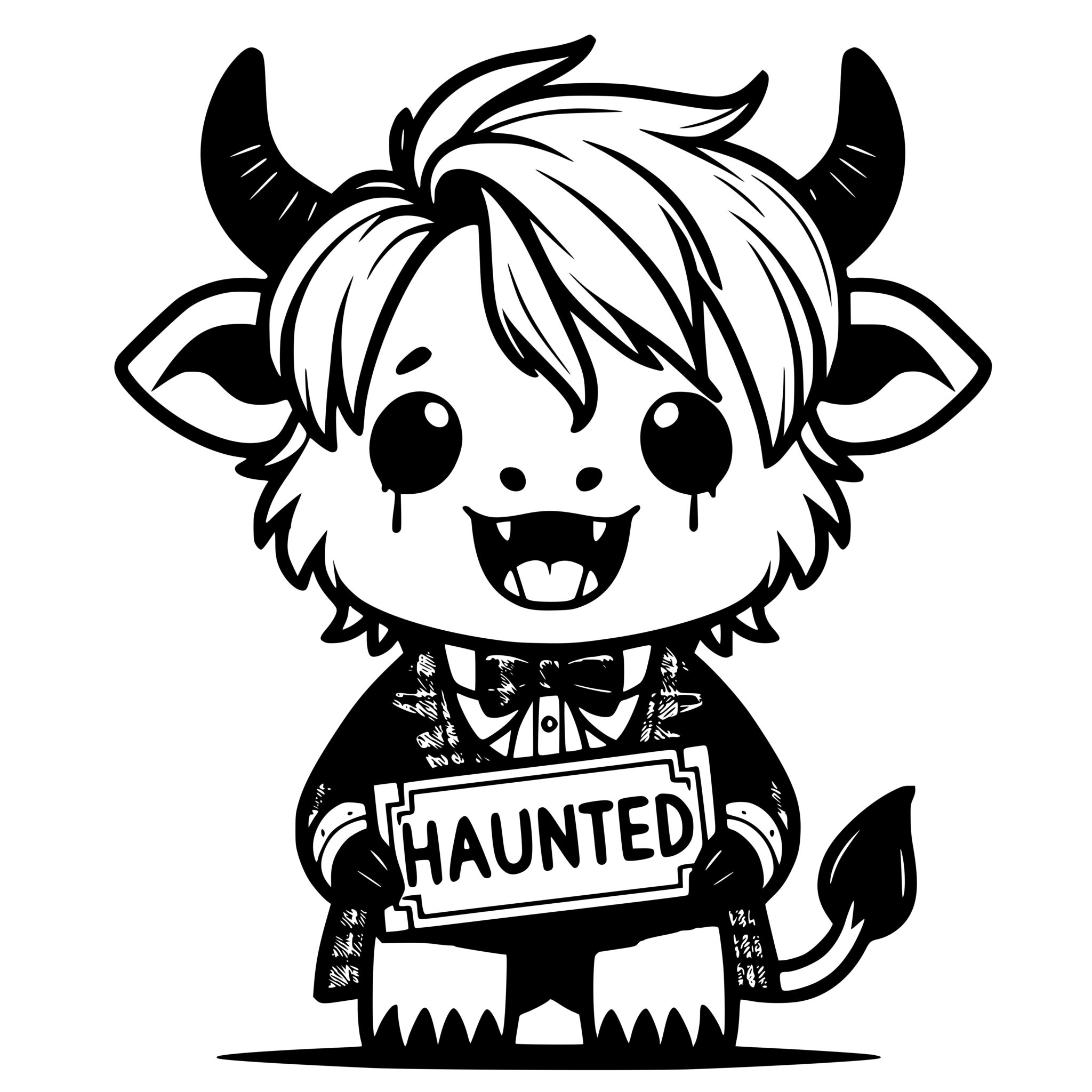 Haunted Highland Cow – Creative Meadow