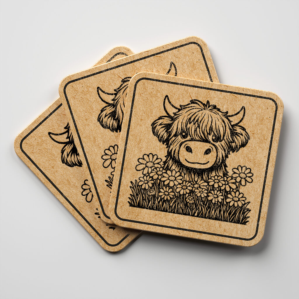 Daisy Fringe Highland Cow – Creative Meadow