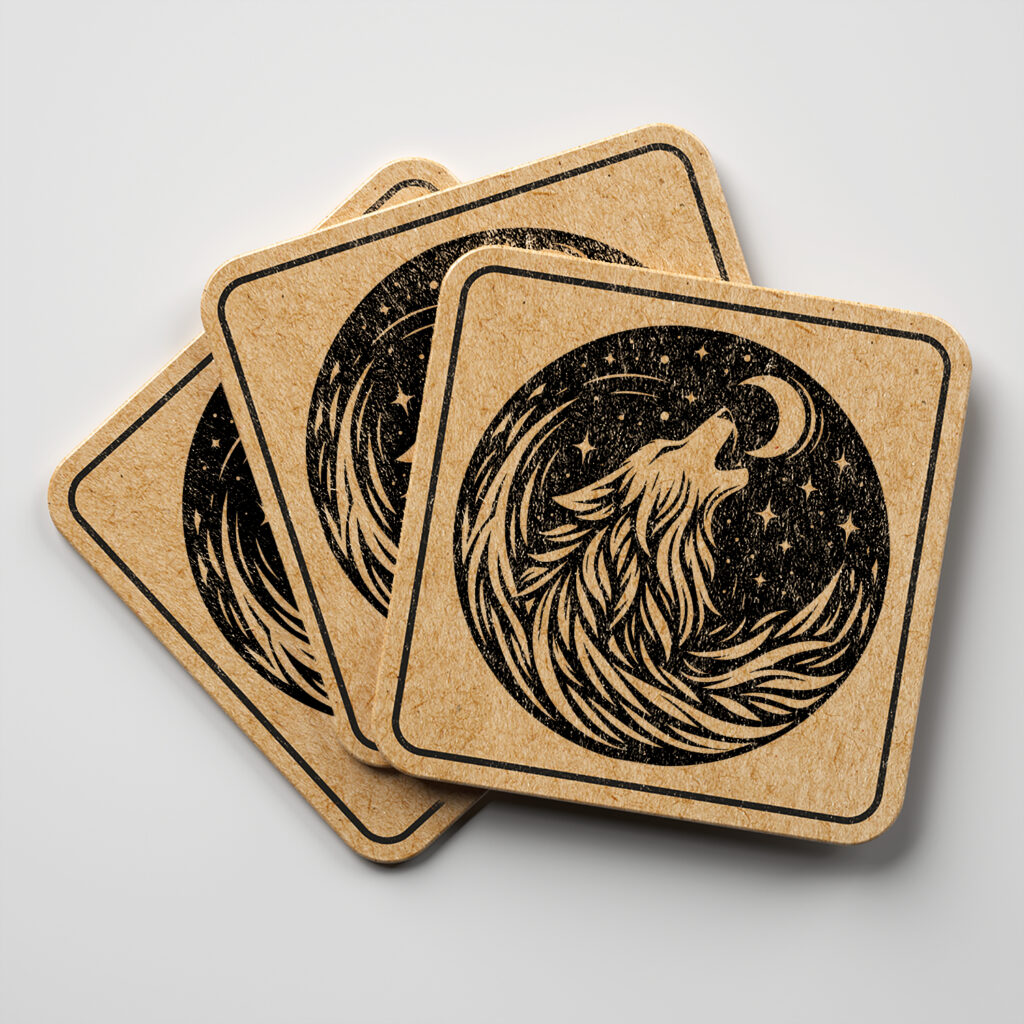 Whispering Wolf Moon Design for Cricut, Silhouette, Laser Machines