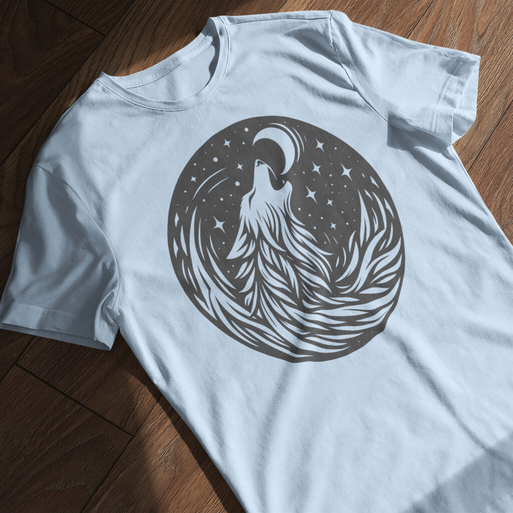 Whispering Wolf Moon Design for Cricut, Silhouette, Laser Machines