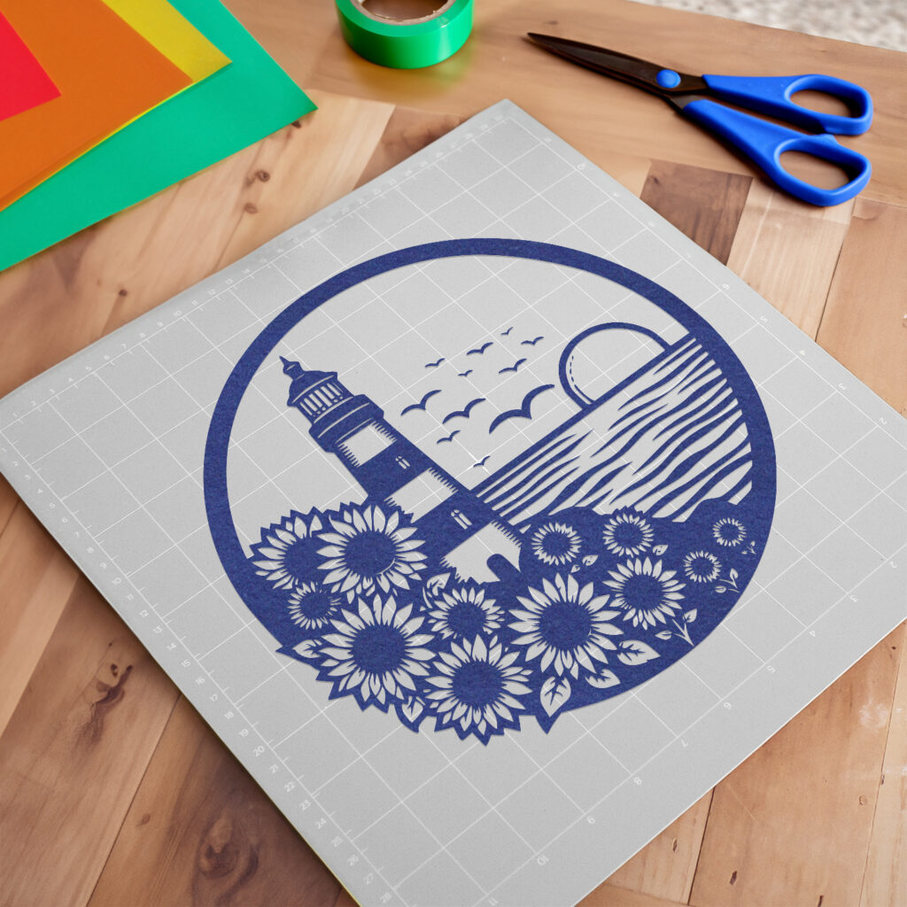 Sunset Sunflower Lighthouse – Creative Meadow