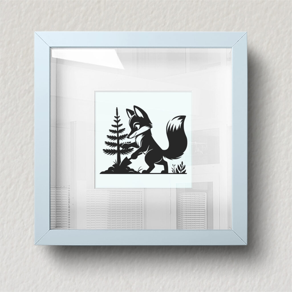 Fox Planting Pine – Creative Meadow