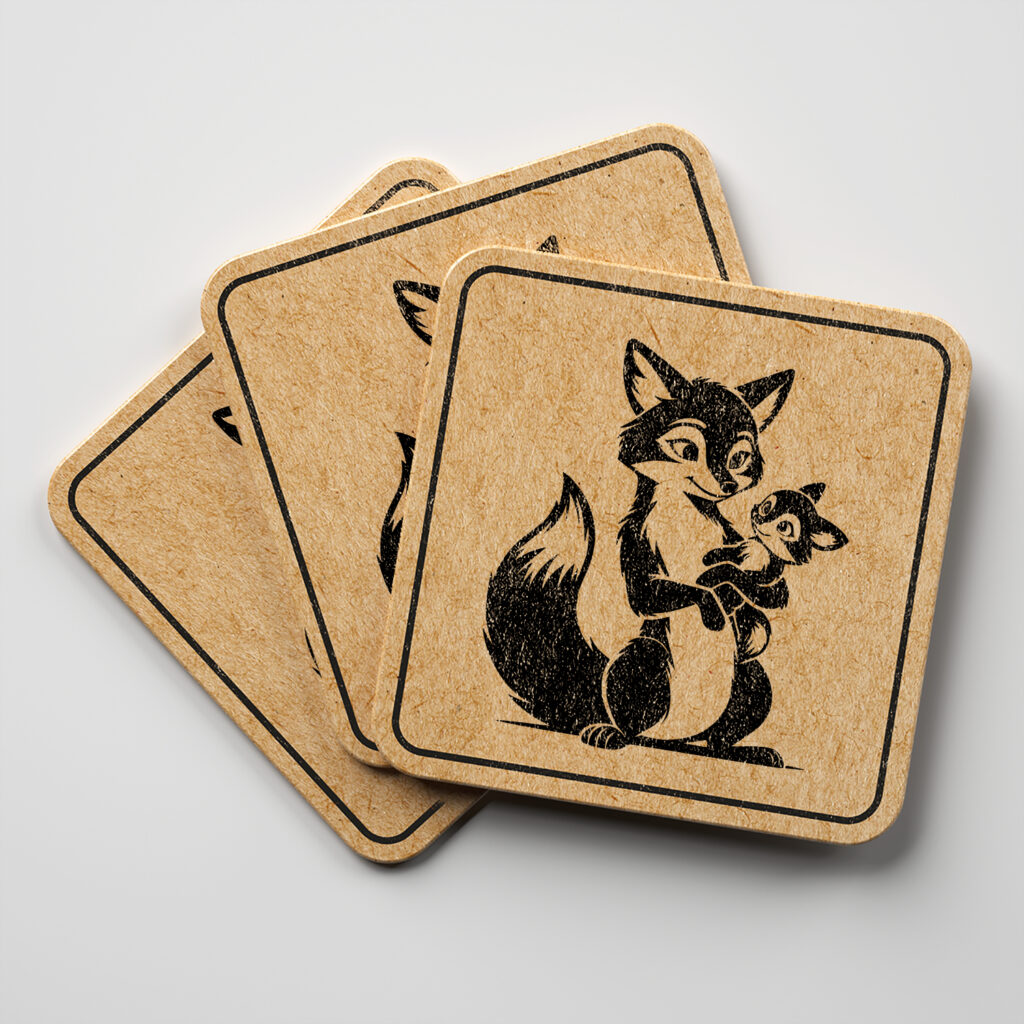 Mama and Baby Fox – Creative Meadow