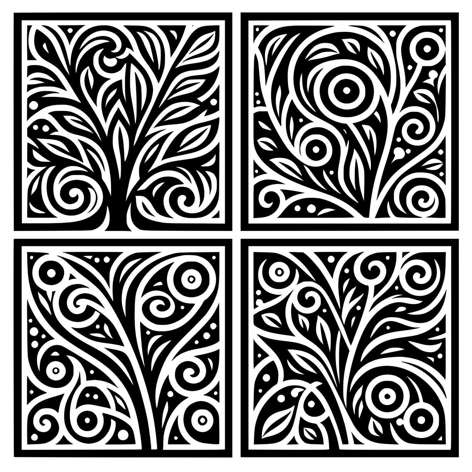 Blossoming Vines Quartet – Creative Meadow