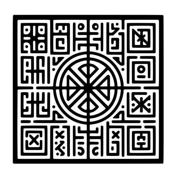 Circle of Symbols Square – Creative Meadow