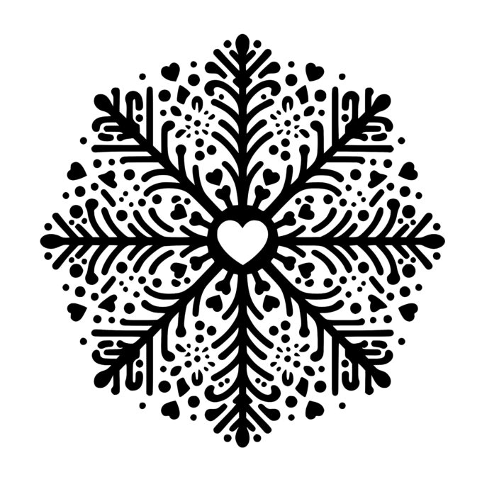 Heart-centered Snowflake – Creative Meadow