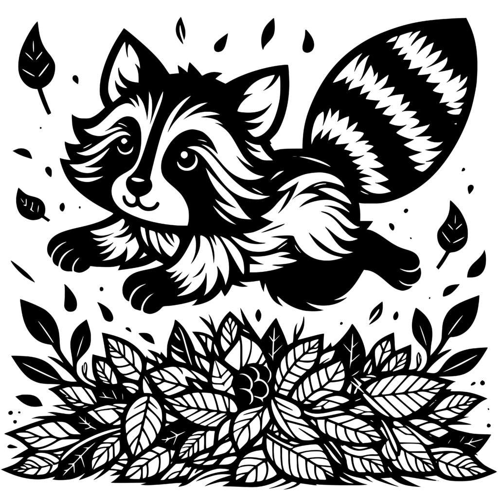 Raccoon’s Autumn Leap – Creative Meadow