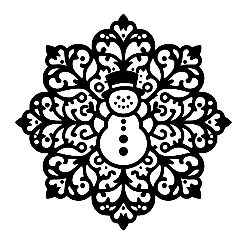 Snowman Snowflake – Creative Meadow