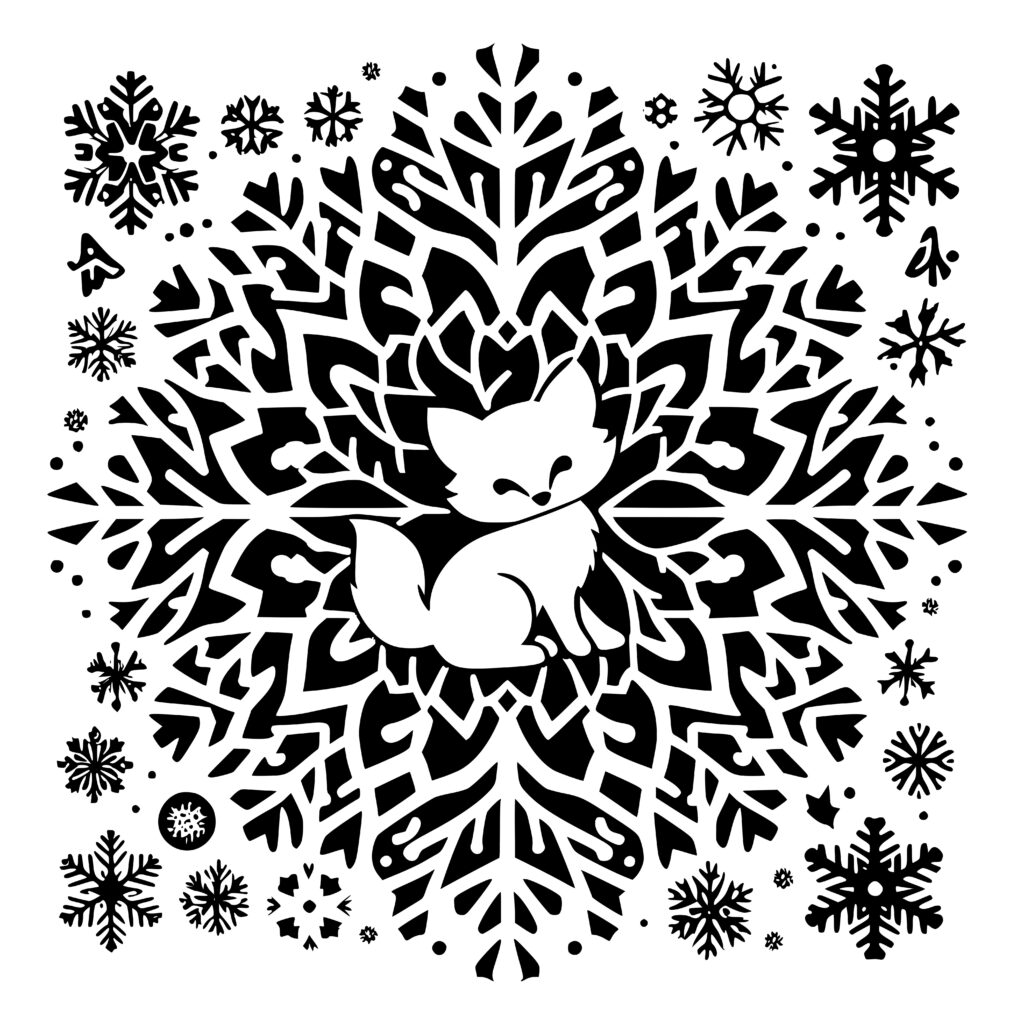 Arctic Fox Snowflake – Creative Meadow
