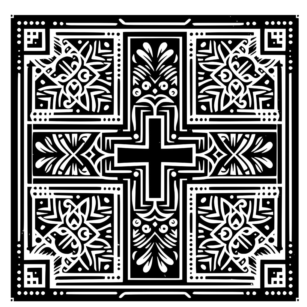Floral Cross Quadrants – Creative Meadow