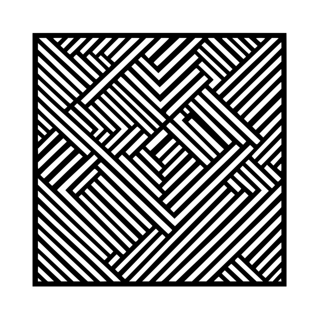 Angular Escape Pattern Design For Cricut Laser Machines Svg Png Dxf