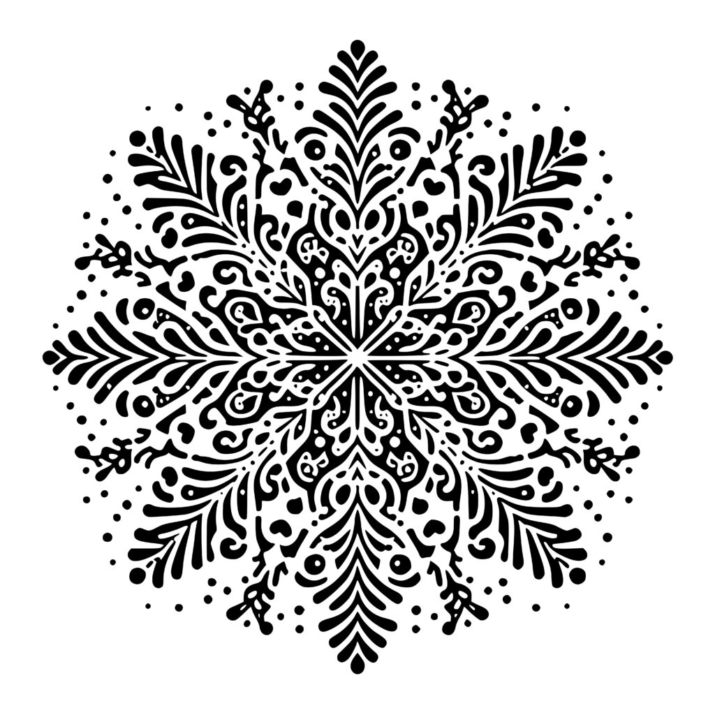 Snowflake Symphony Mandala – Creative Meadow
