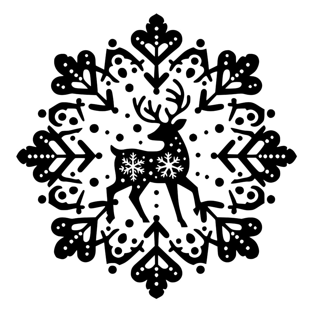 Reindeer Wonderland Snowflake – Creative Meadow