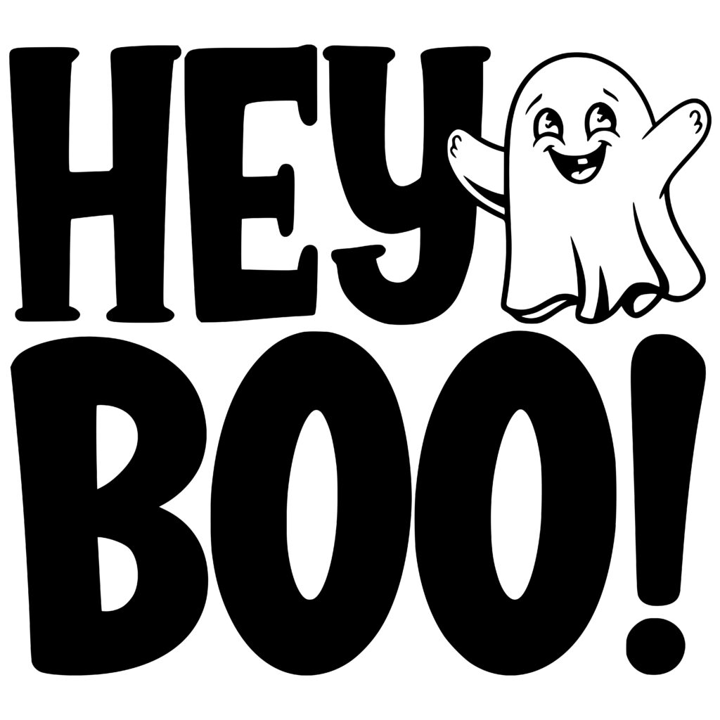 Boo Buddy Hello SVG: Playful Ghost Design for Cricut & Laser