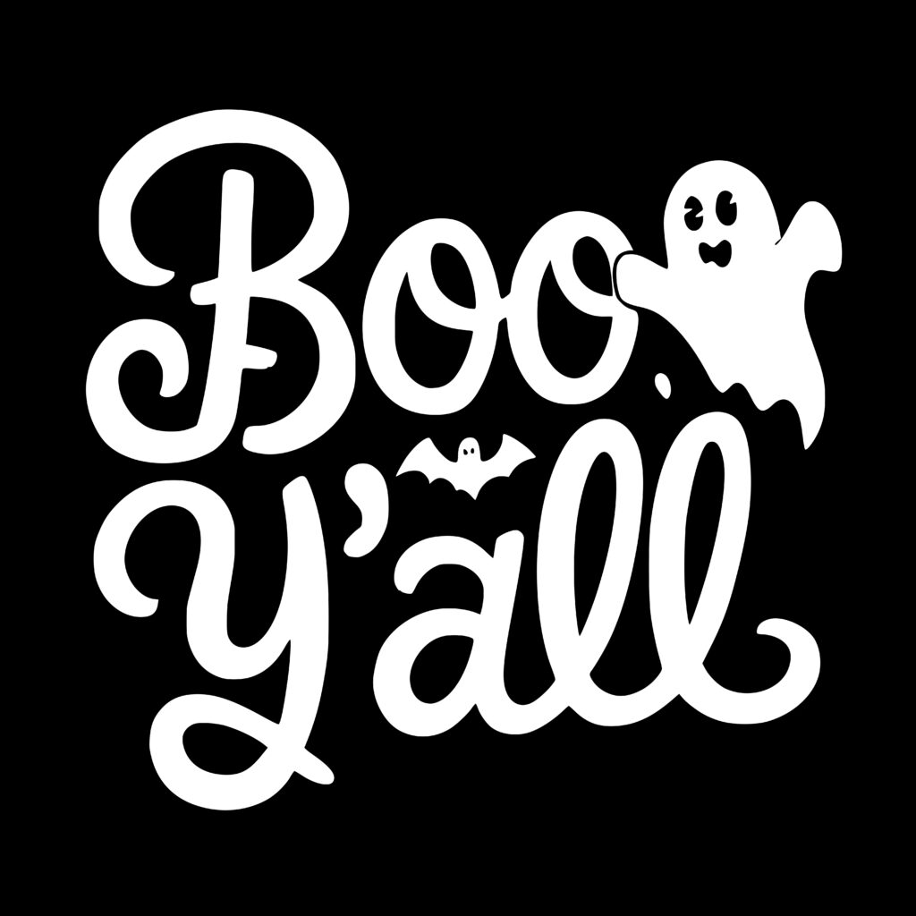 Haunting Hello: Spooky Boo Y'all SVG Design for Cricut & More