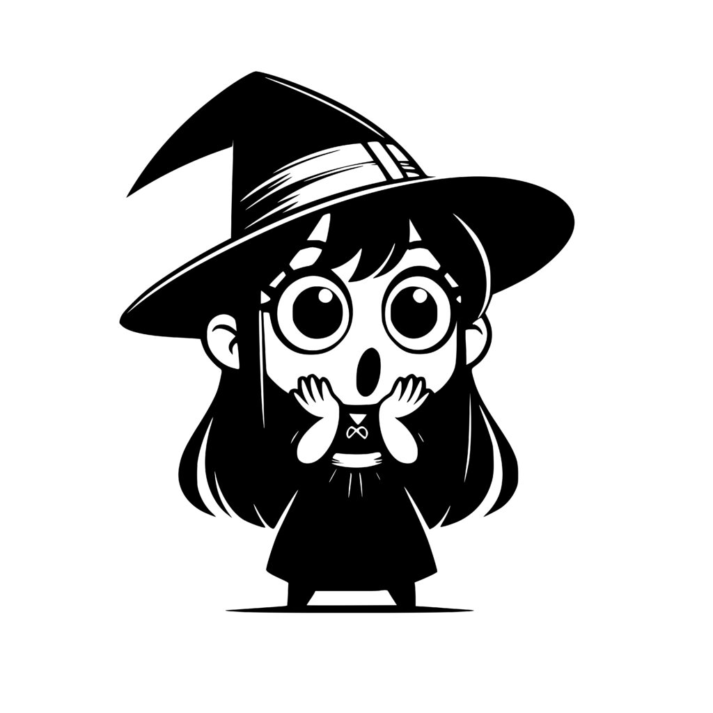 Surprised Little Witch – Creative Meadow