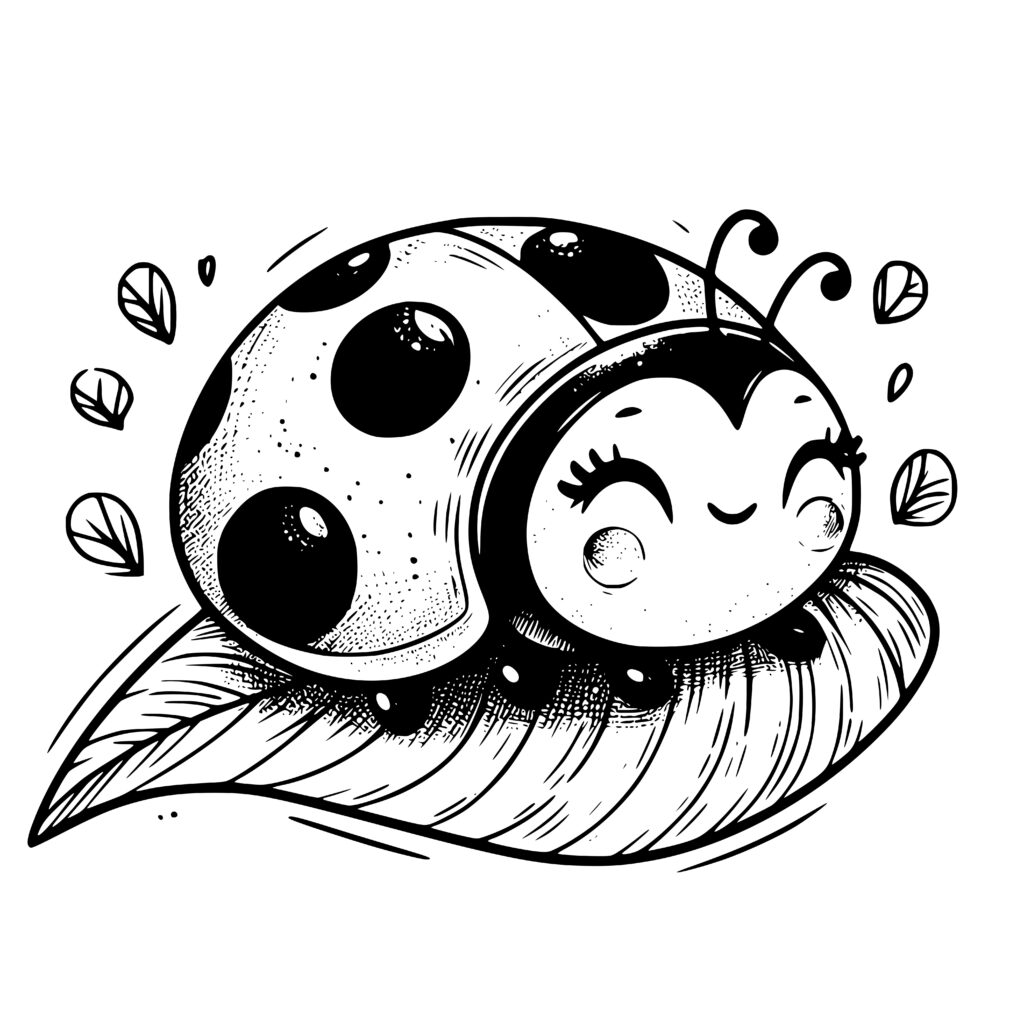 Cheerful Ladybug Snail Design for Cricut, Silhouette & Laser Machines