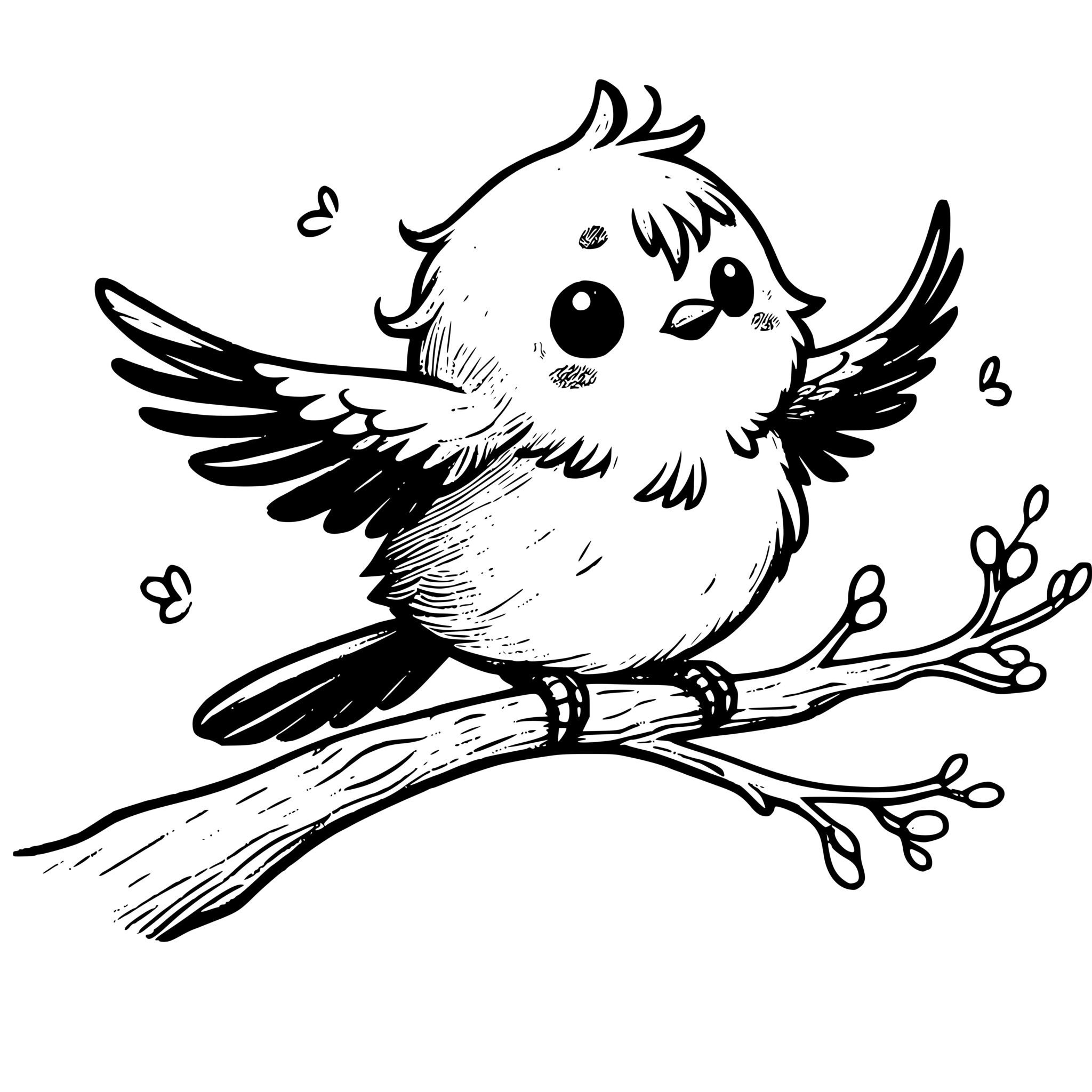 Heart Flutter Bird – Creative Meadow