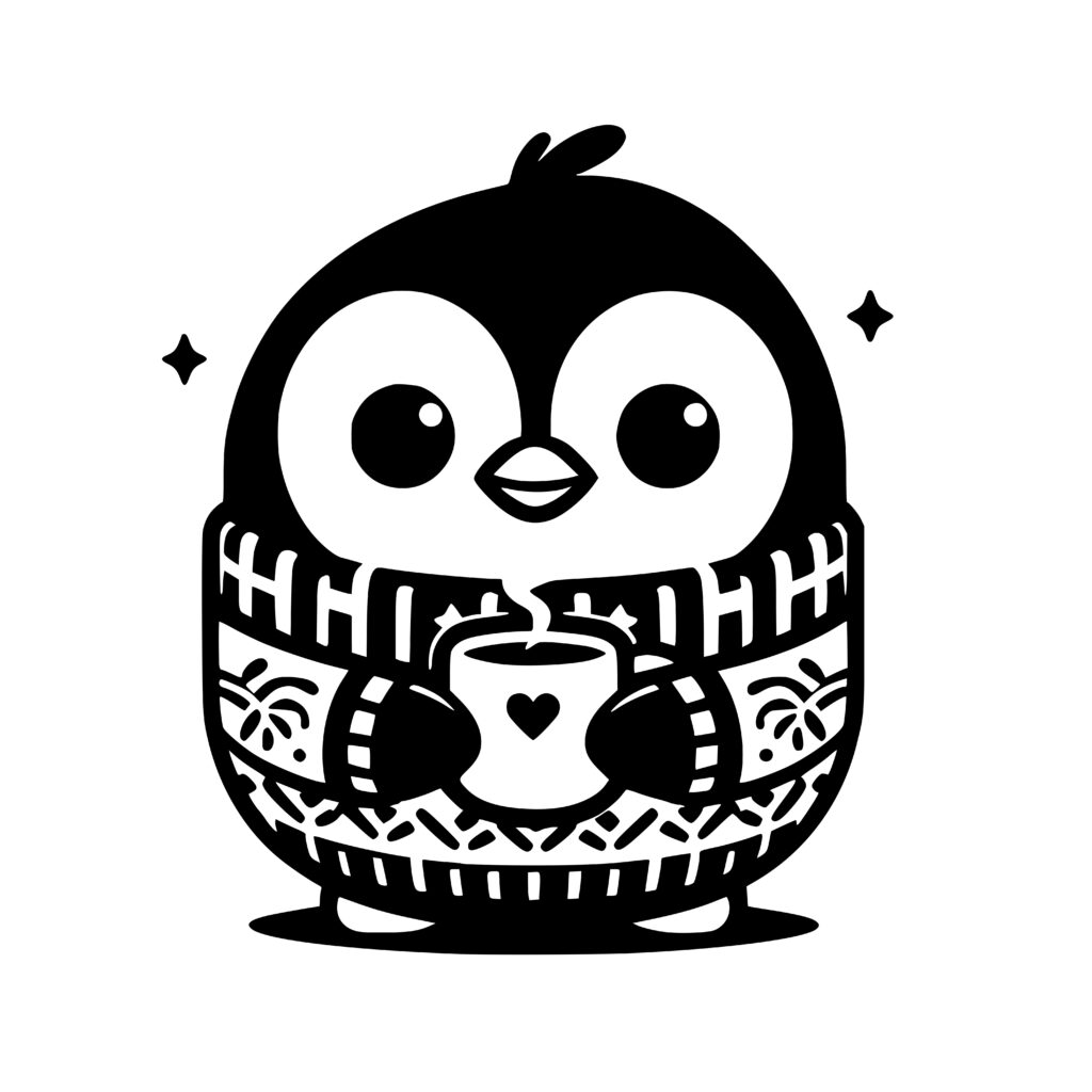 Cozy Penguin Sip – Creative Meadow