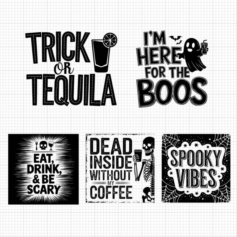 Halloween Phrases Bundle – 32 Instant Download Svg Images – Creative Meadow
