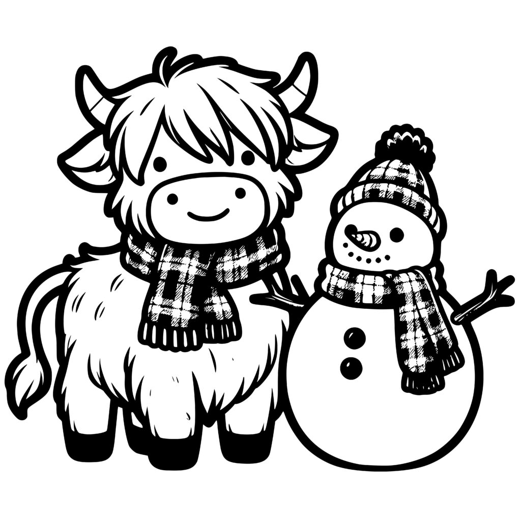 Cow and Snowman Buddies – Creative Meadow