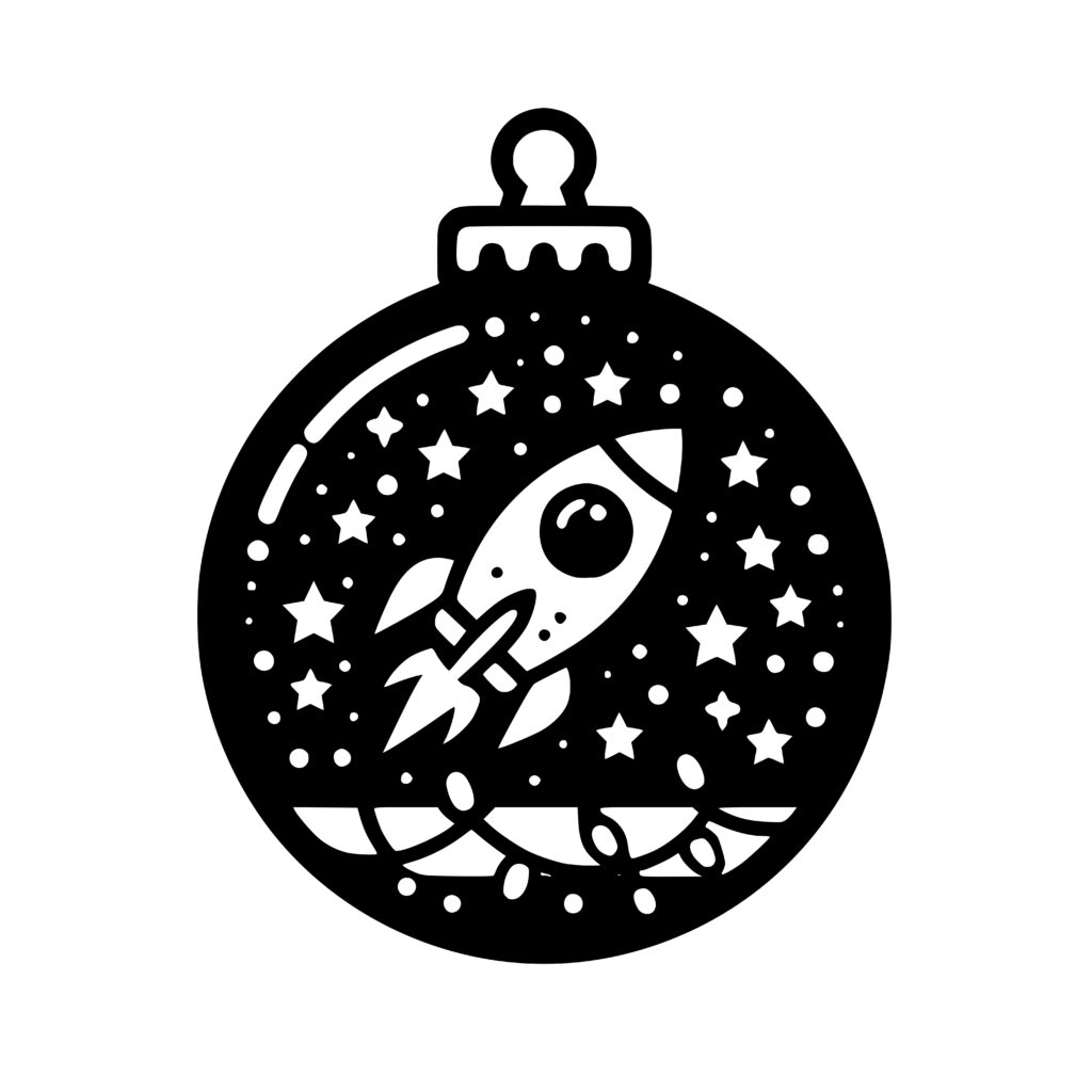 Cosmic Rocket Ornament – Creative Meadow
