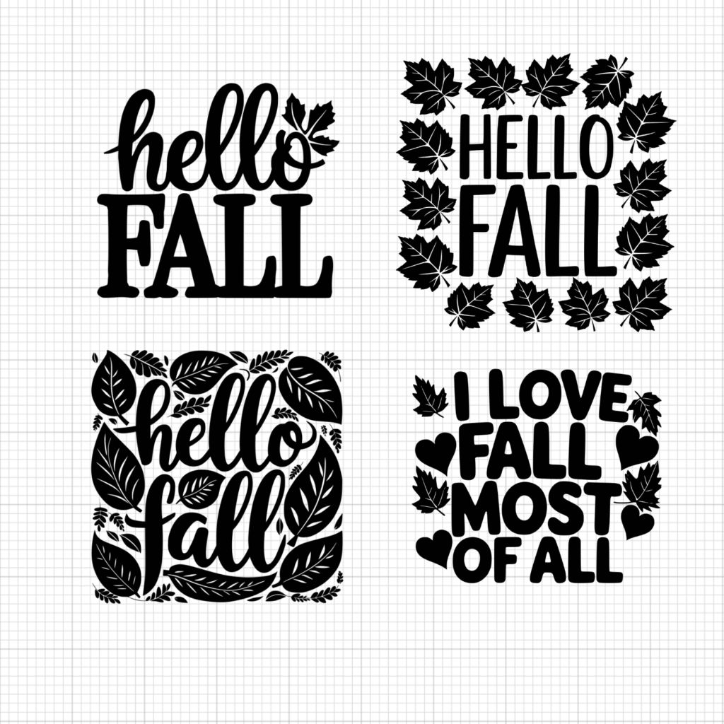 Fall Phrases Bundle - Instant Download SVGs for Crafting Machines