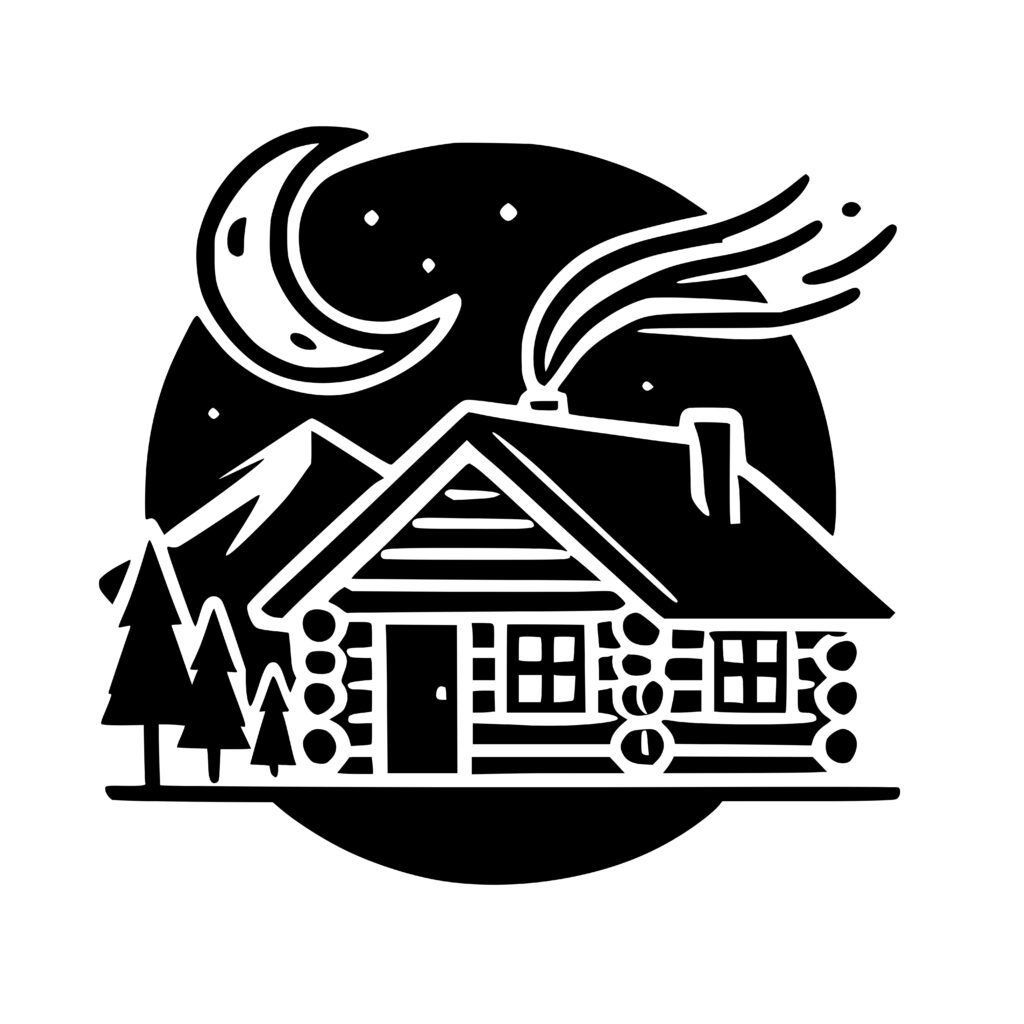 Crescent Moon Lodge Design for Cricut, Silhouette & Laser Machines