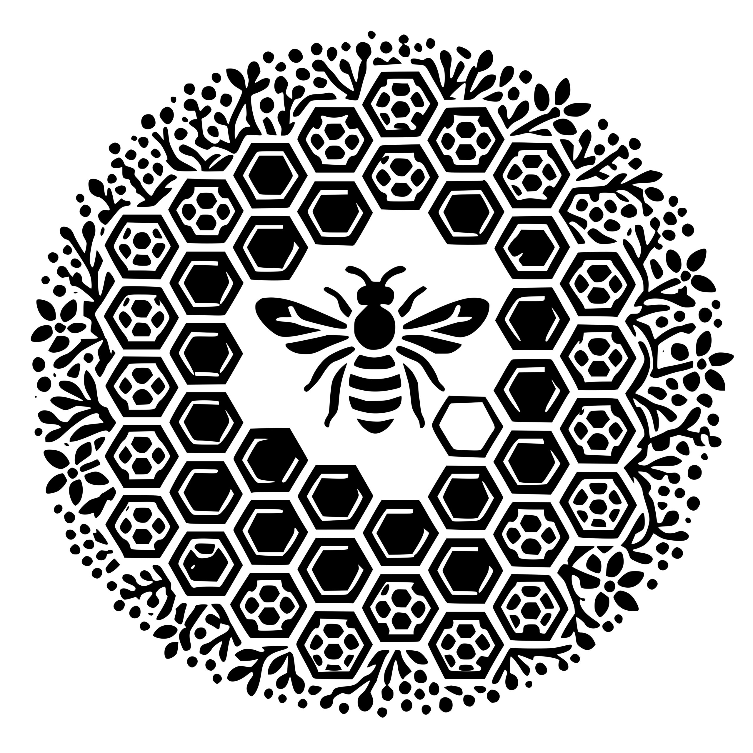 Honeycomb Buzz SVG Design for Cricut, xTool, Glowforge Users