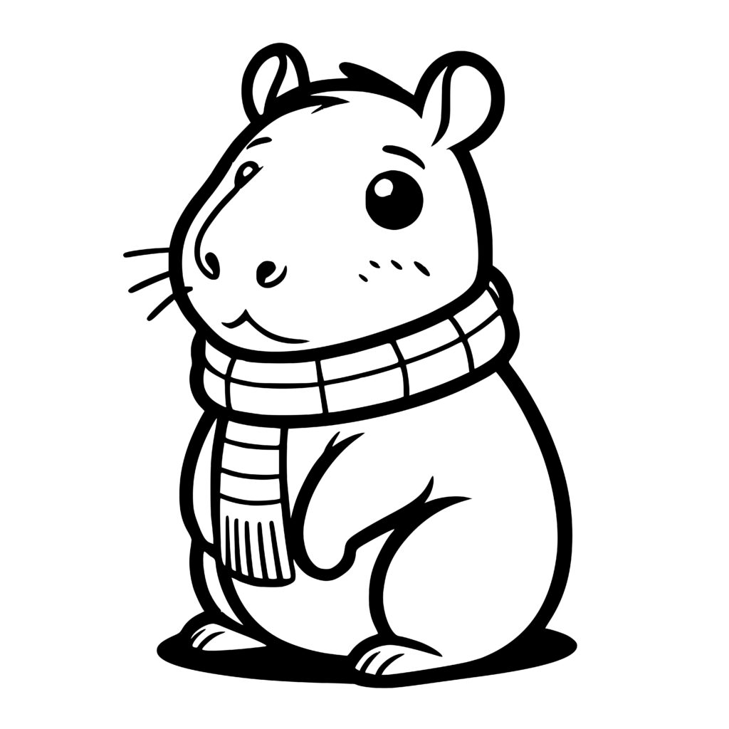 Friendly Capybara Buddy – Creative Meadow