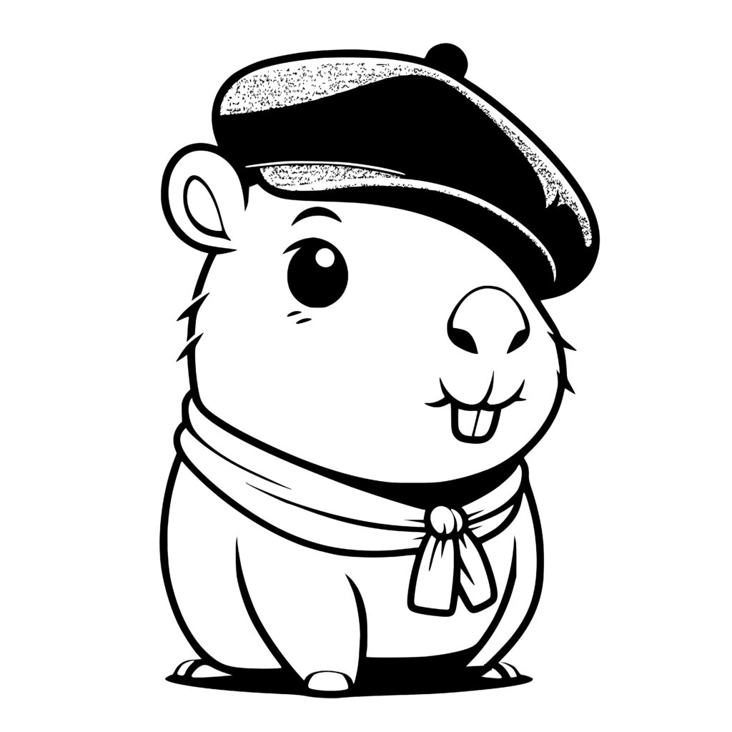 Friendly Capybara Buddy – Creative Meadow