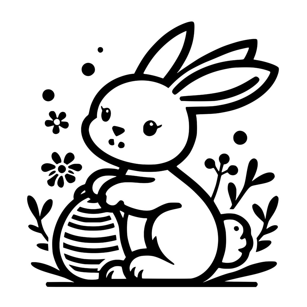 Spring Bunny with Egg – Creative Meadow