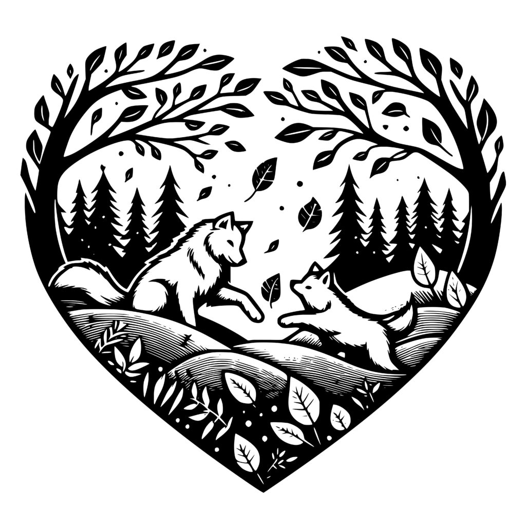 Wolves in Natures Heart – Creative Meadow