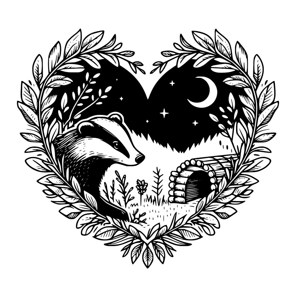 Badgers Heart Haven SVG Design for Cricut & Laser Machines