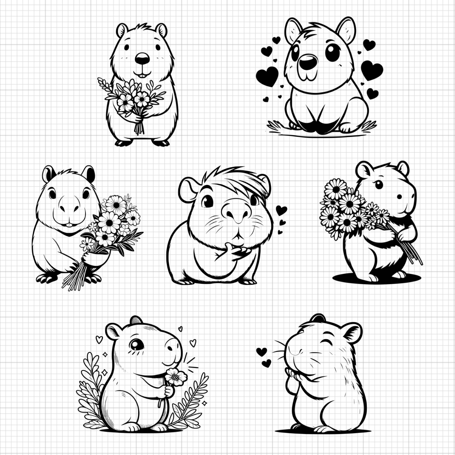 Capybara Bundle – Creative Meadow