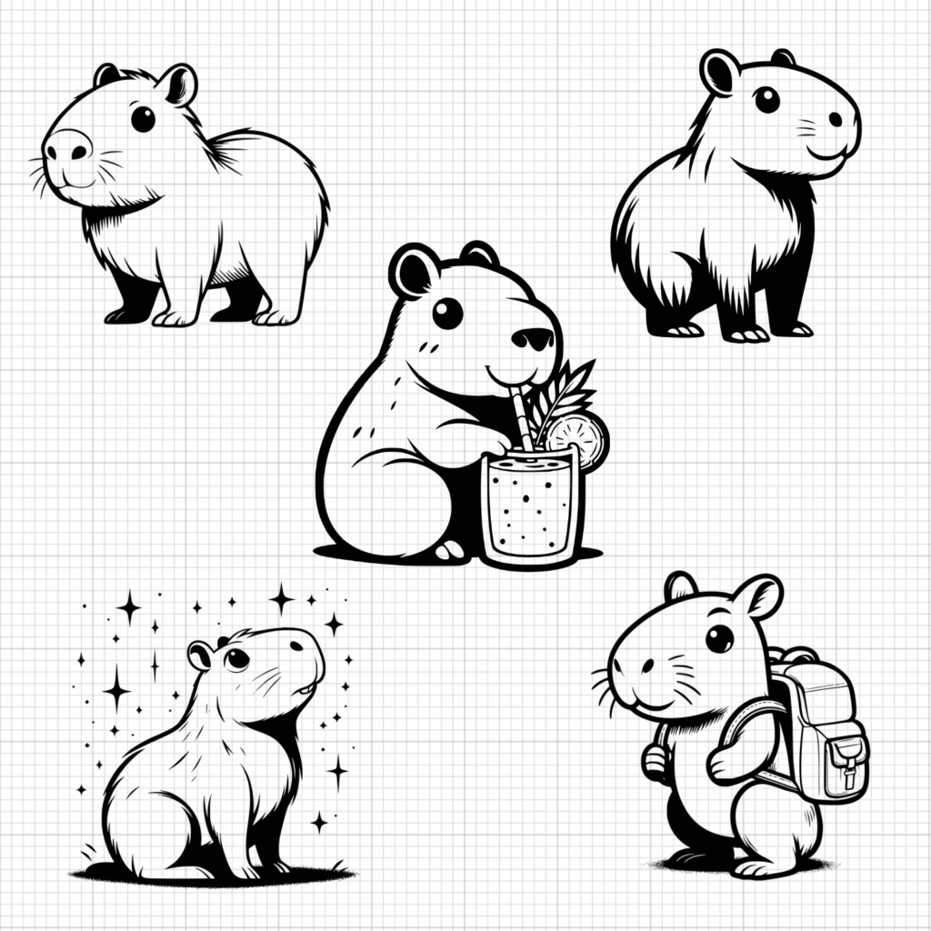 Capybara Bundle – Creative Meadow
