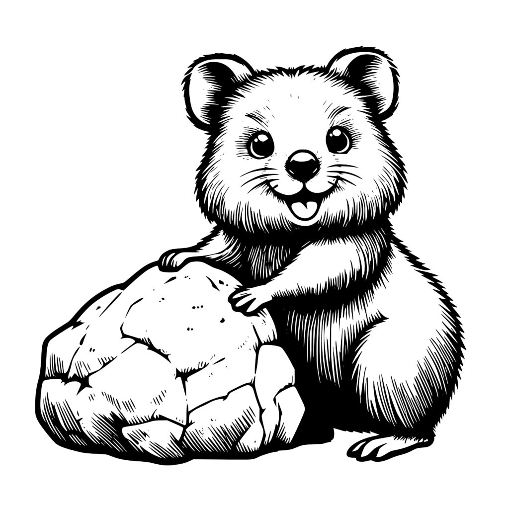 Playful Quokka Design Files: SVG, PNG, DXF for Cricut Users