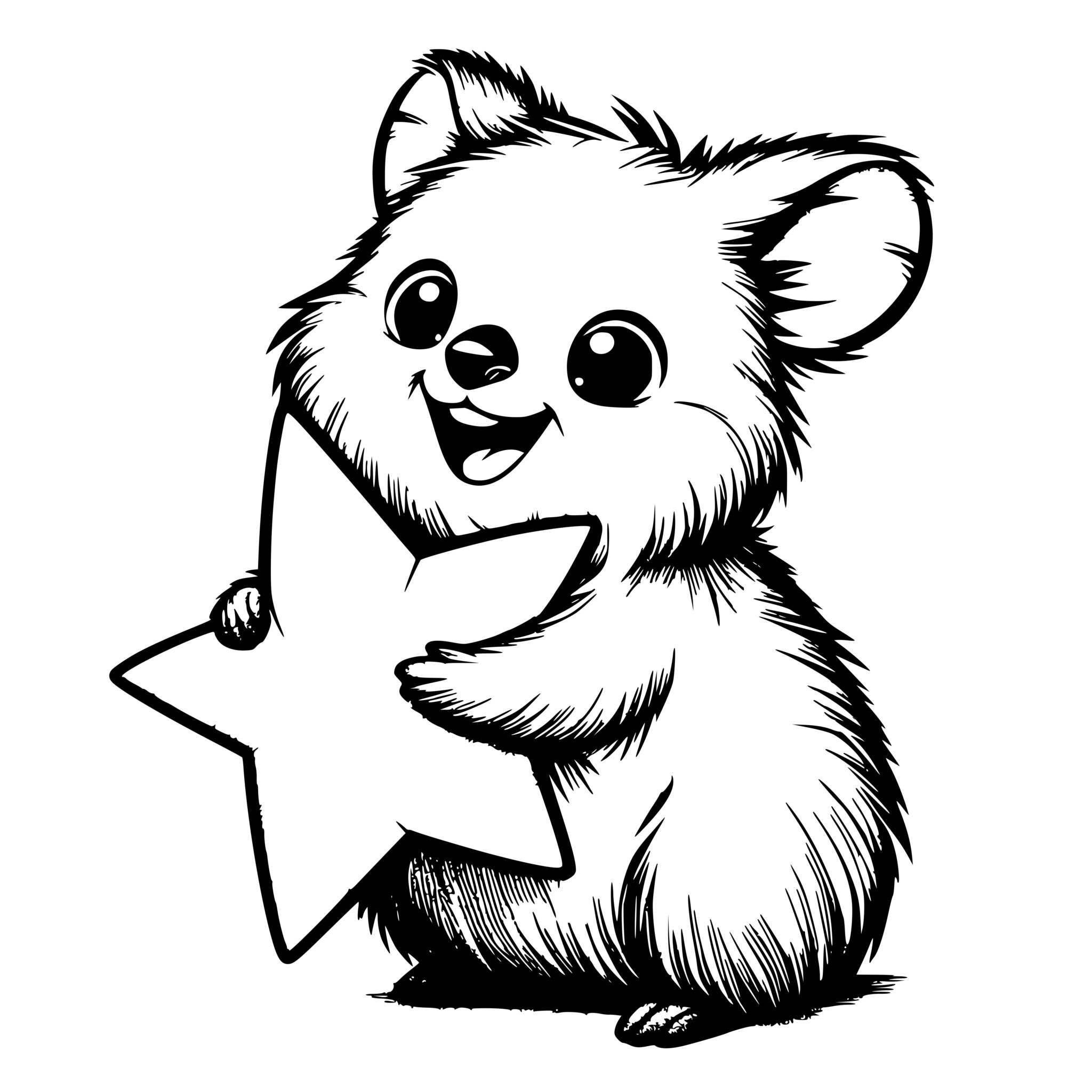 Starry Smiling Quokka – Creative Meadow