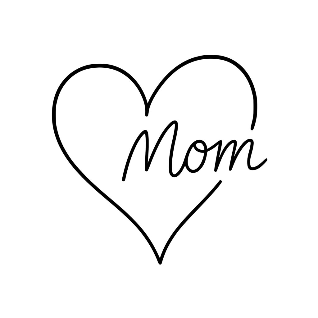 Cursive Heart for Mom – Creative Meadow