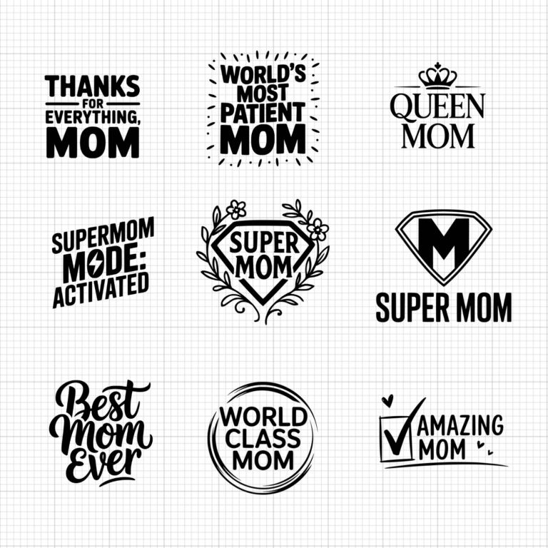 🌷 78 Mom-Life SVG Files Perfect for Cricut & Laser DIYers! ️