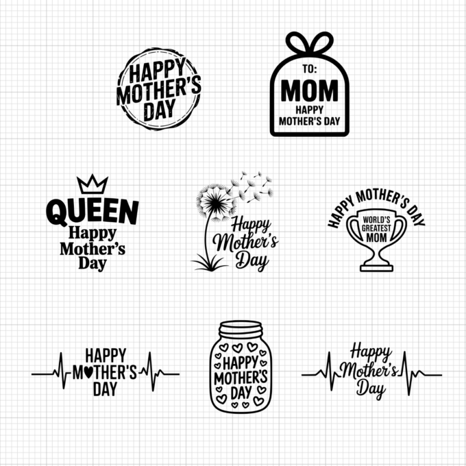 Mother’s Day Bundle – 26 Instant Download Svg Images – Creative Meadow
