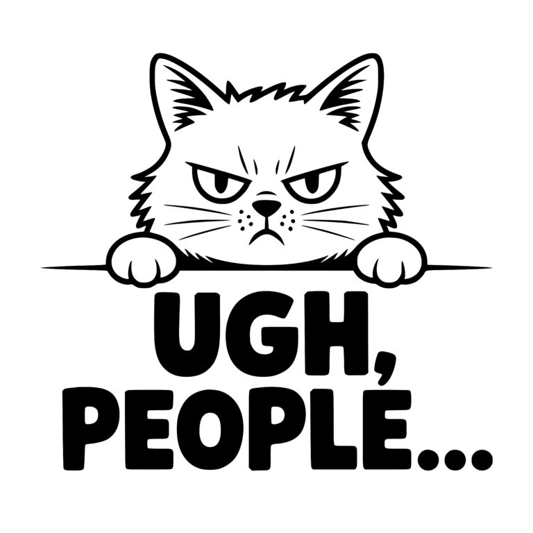 Irritated Cat Stare SVG Design for Cricut & Laser Machines