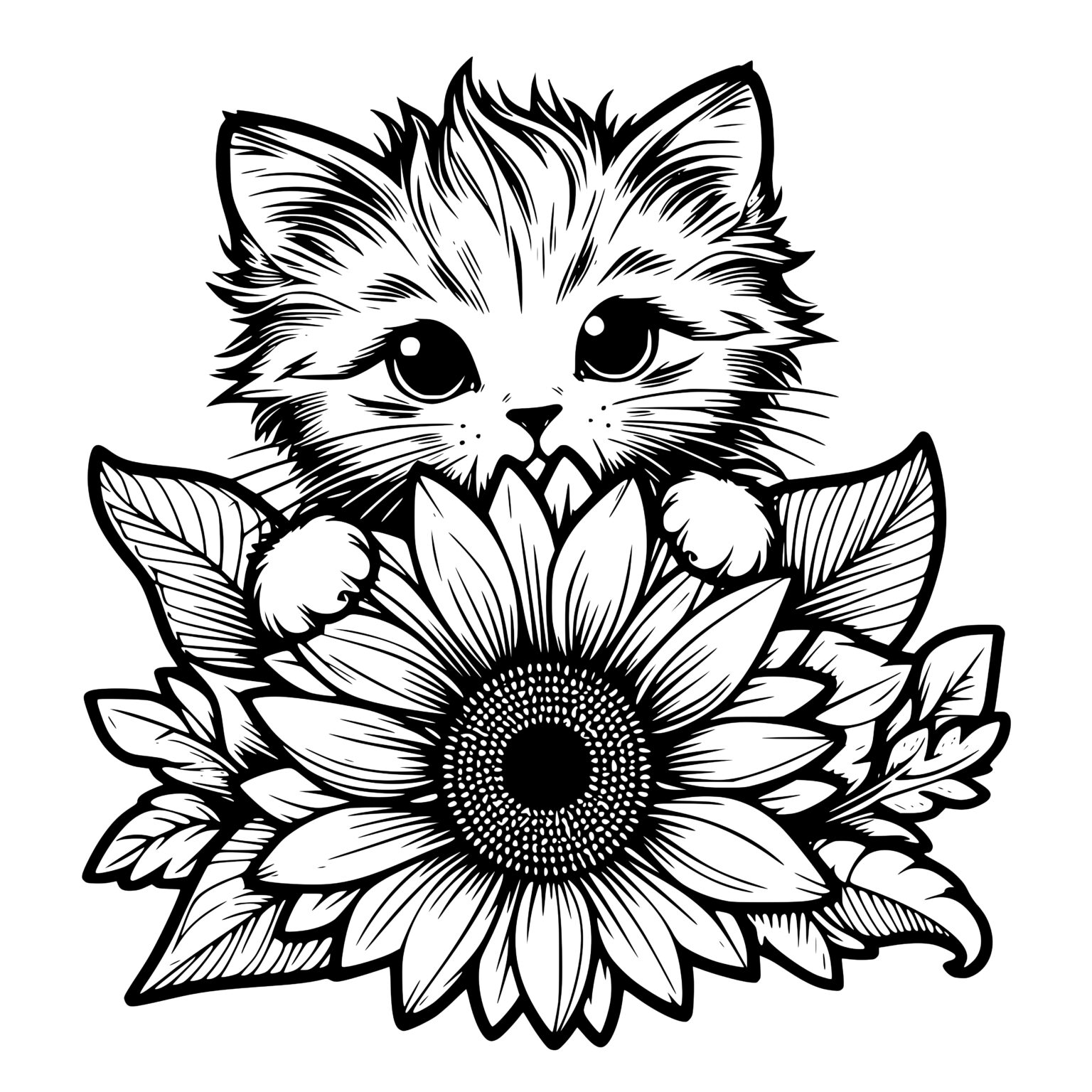 Curious Kitten Bloom – Creative Meadow