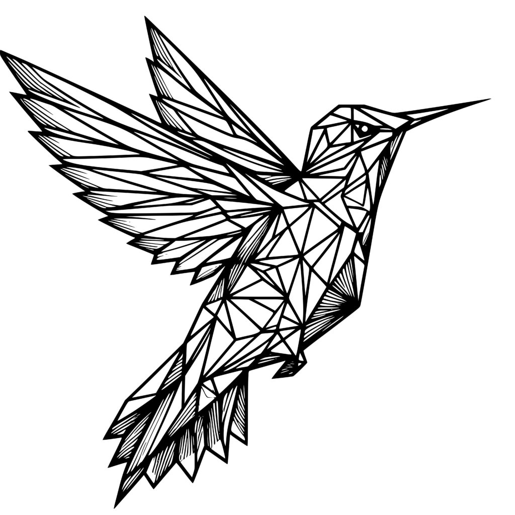Triangular Flight Hummingbird Design for Cricut & Laser Machines